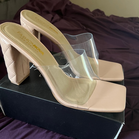 Fashion Nova | Shoes | Clear Mules | Poshmark